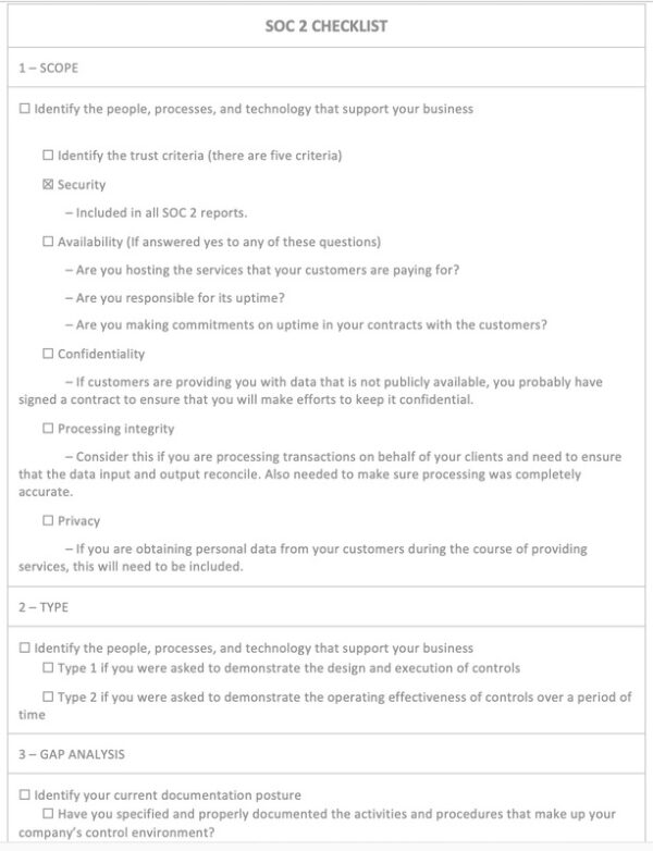 SOC 2 audit checklist: everything you need to prepare and succeed