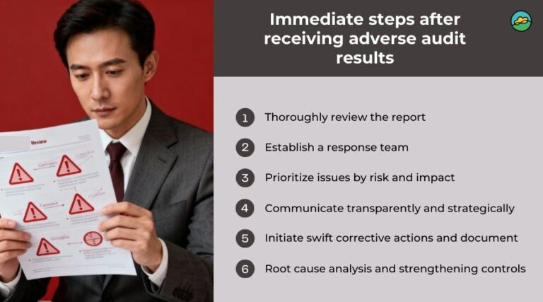 Adverse findings during audit: 9 - step checklist for remediation