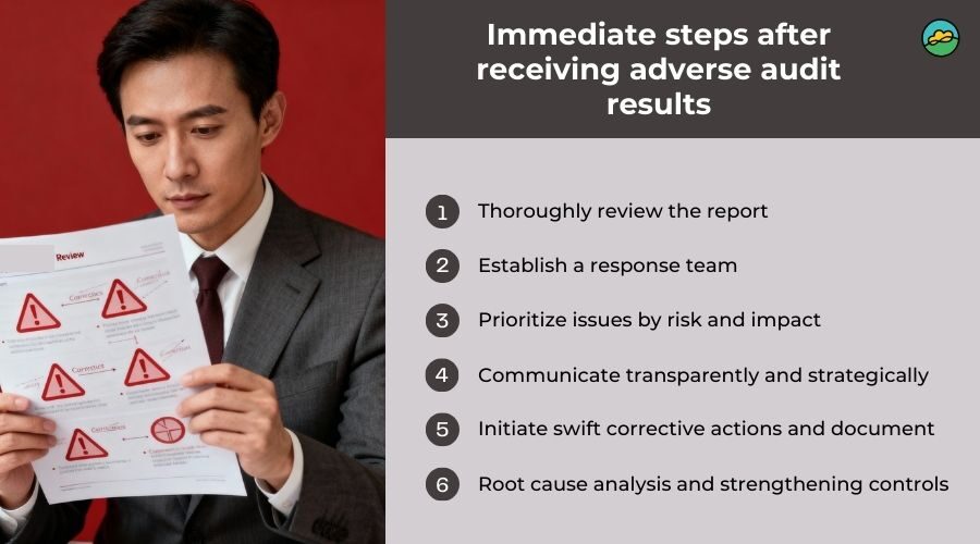 Adverse findings during audit: 9 - step checklist for remediation