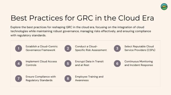 8 cloud GRC best practices for secure & compliant operations (2025)