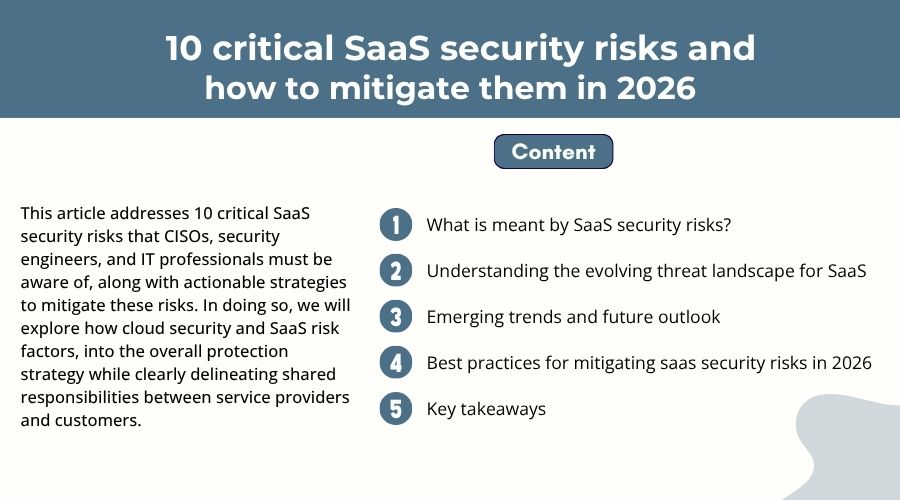 Must-read guide to proven SaaS security risks and cloud security for 2026
